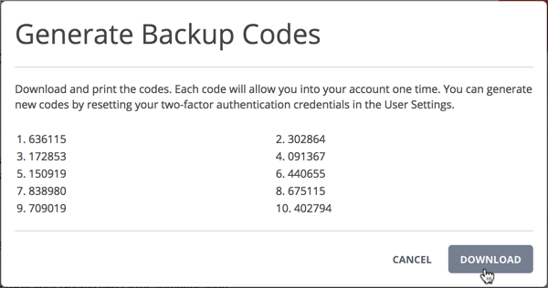 Generating Two‑Factor Authentication Codes in Advance